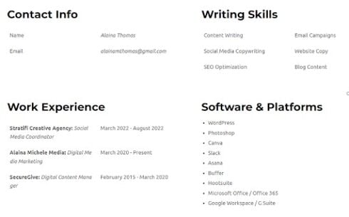 25+ Amazing Copywriting Portfolio Examples to Inspire Your Own - Mirasee